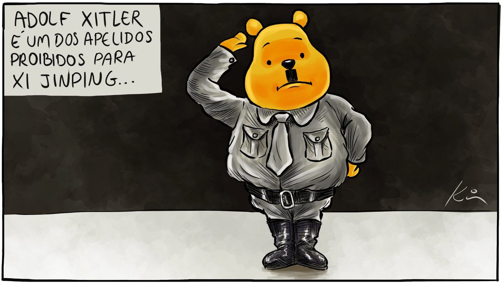 Charge da semana: Adolf Xitler é um dos apelidos proibidos para Xi ...